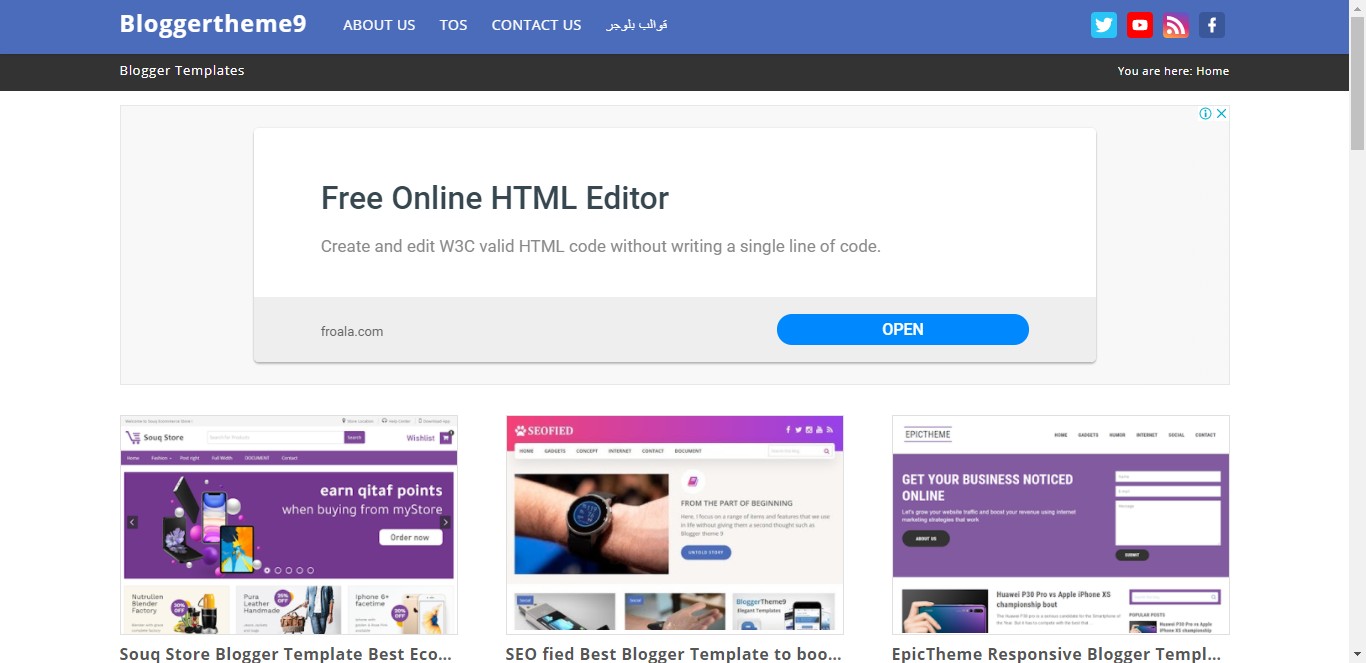 Free Premium Blogger Templates For Free | Download Premium Blogger ...