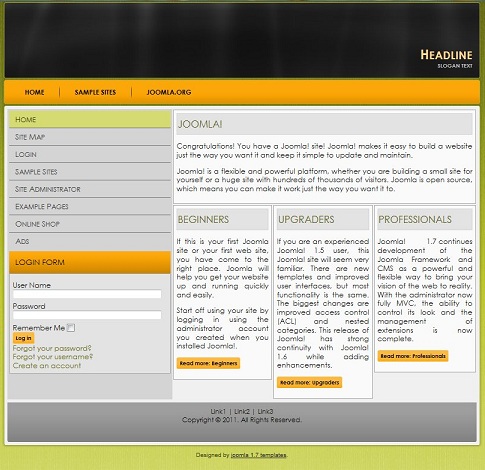 Theme Joomla 2.5 templates Joomla 1.7 Templates Free Download Joomla ...