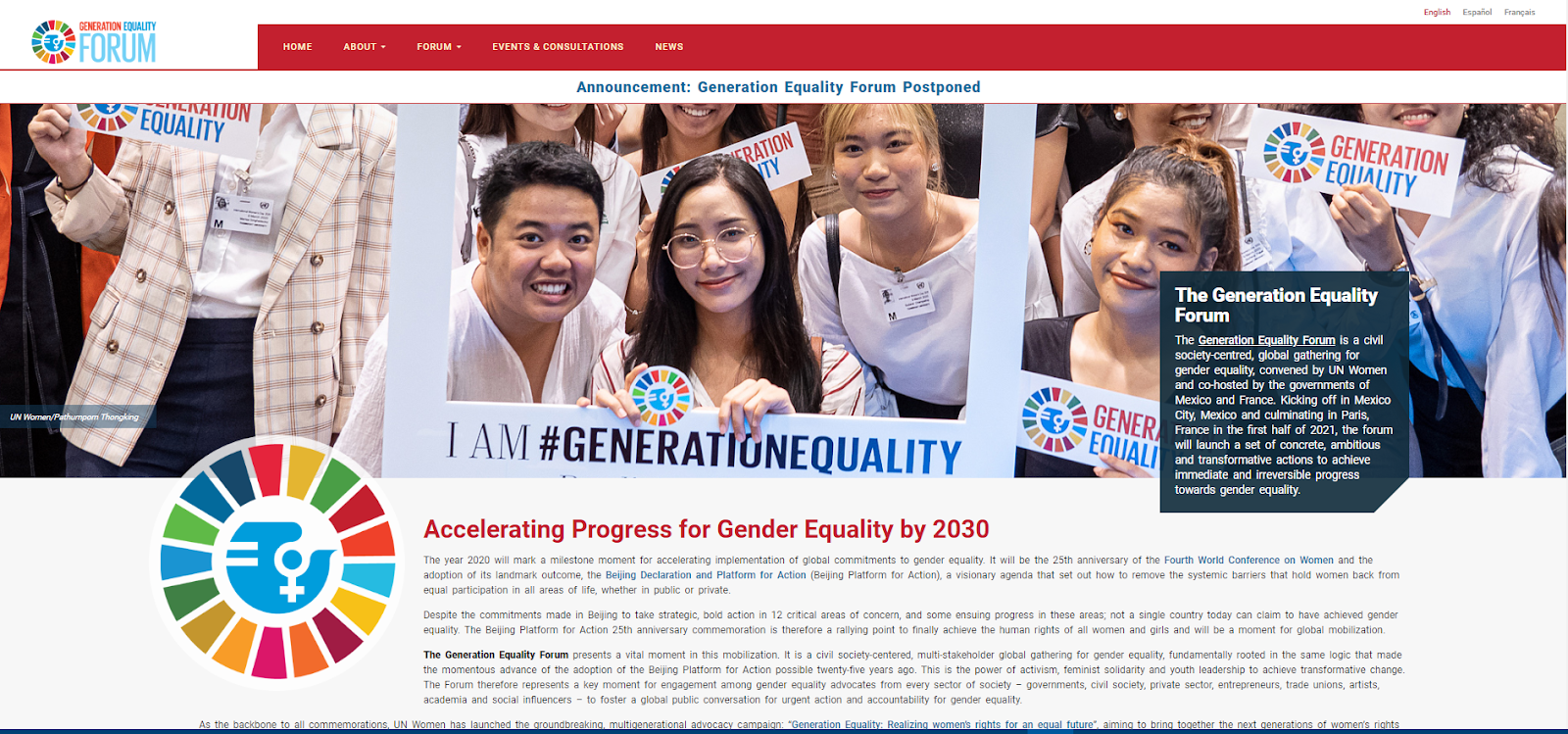 Gender Equality: from Principle to Empowerment: The Generation Equality ...