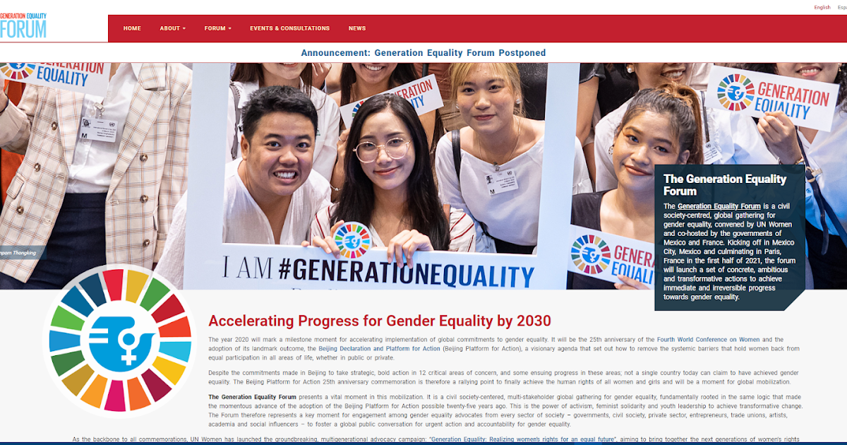 Gender Equality: from Principle to Empowerment: The Generation Equality ...