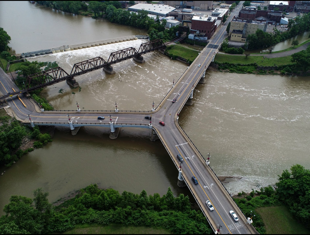 Industrial History: Y-Bridges over Muskingum and Licking Rivers