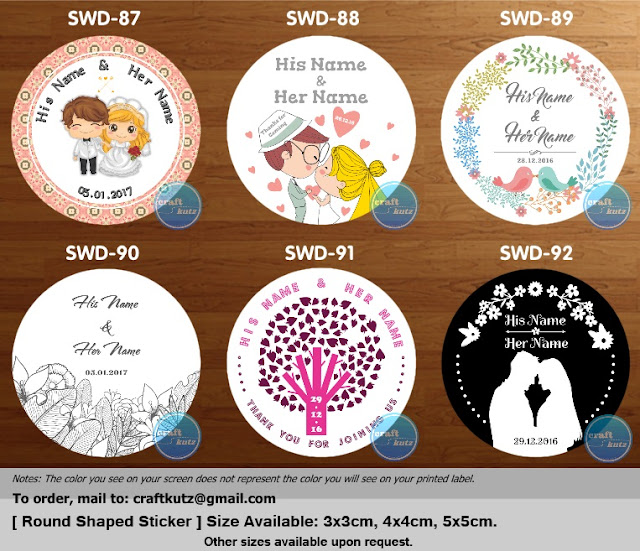 "New" Wedding Sticker Series Added ~ Craft Kutz