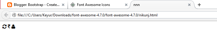 Font awesome icons in Bootstrap Font awesome icons in Bootstrap