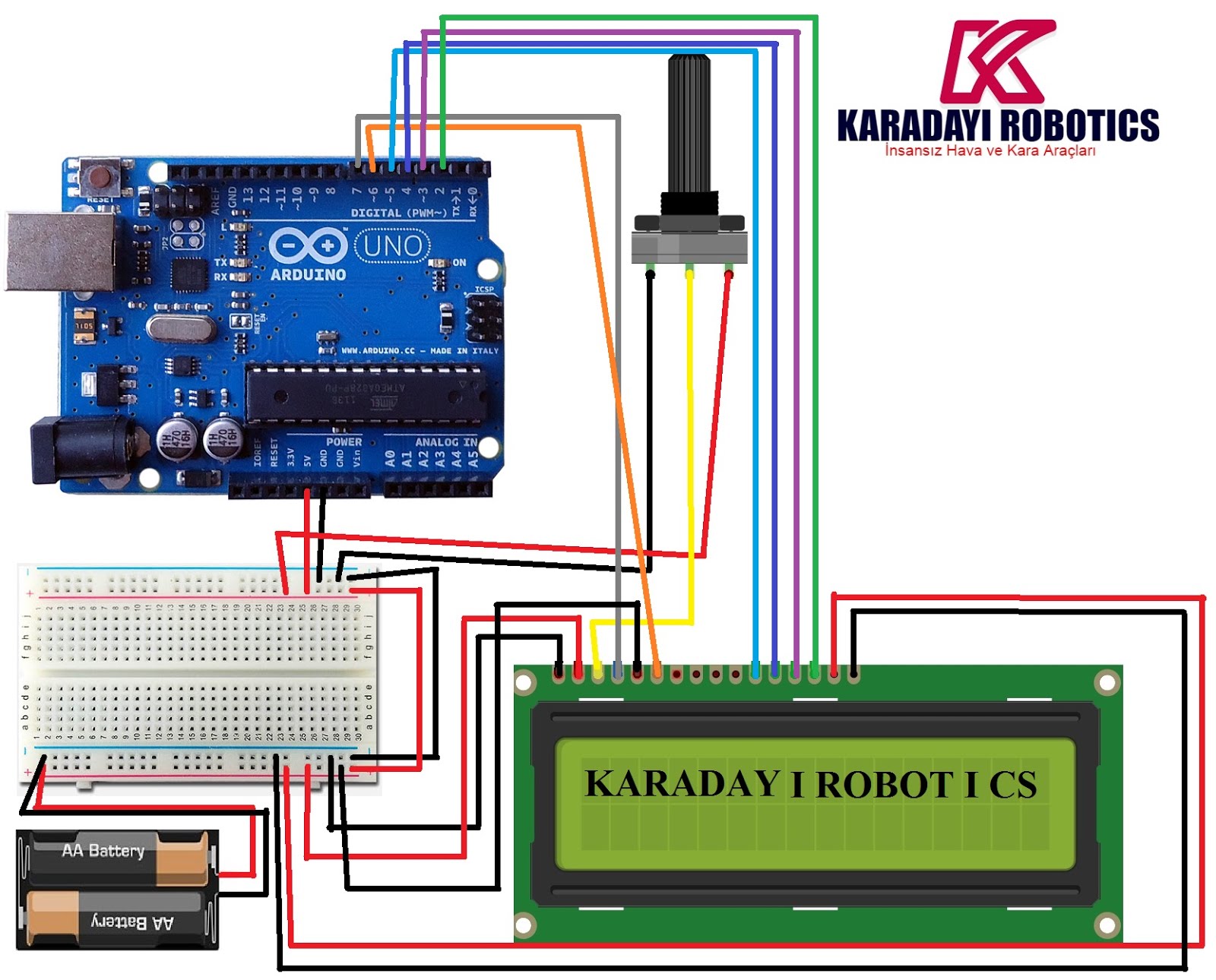 ARDUINO İLE LCD EKRAN KULLANIMI ~ Maker Mühendis ARDUINO İLE LCD EKRAN KULLANIMI ~ Maker Mühendis