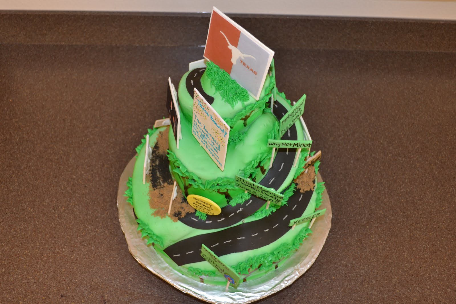 Just Dezzertz............. Because you deserve it!: Road of life cake