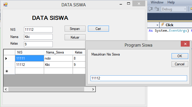 Aplikasi Simpan, Edit, Cari, Hapus Menggunakan Visual Basic 2010 | Code ...