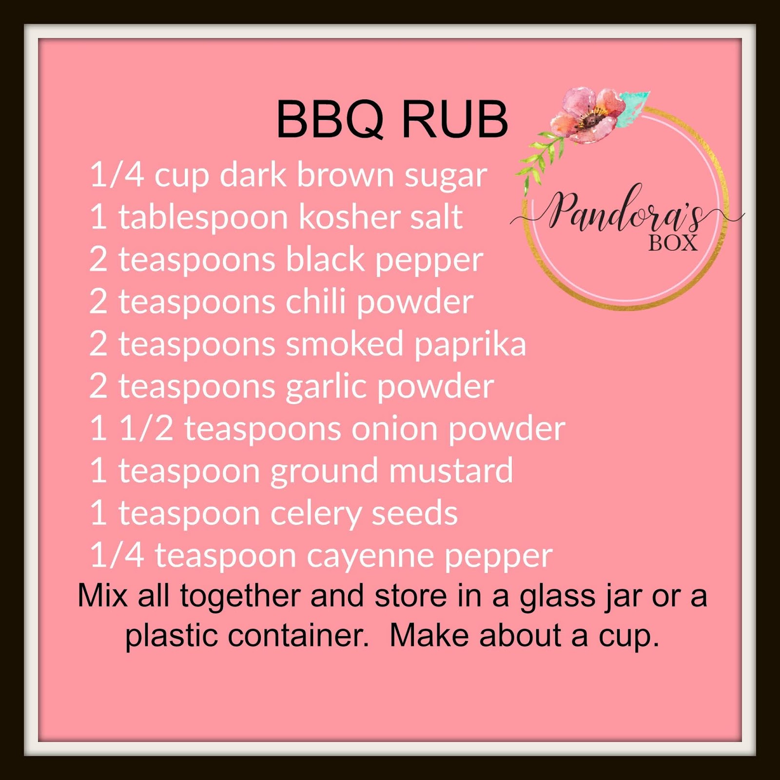 Recipes - Pandora's Box