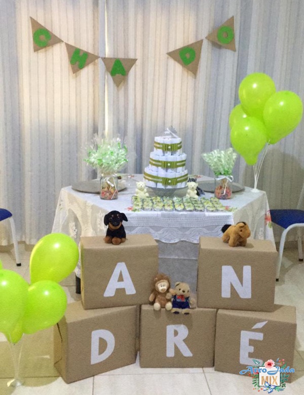 Chá de Bebê - Inspirações de Decoração Verde - ArroJada Mix - Dicas de ...