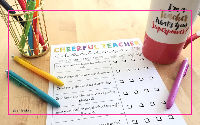 Tails of Teaching: Cheerful Teacher Challenge