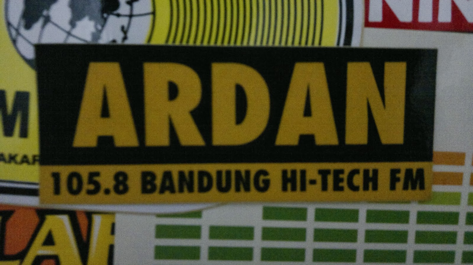 Radio Branding Materials: Sticker | Ardan Radio Bandung (2013, akhir ...