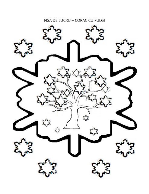 COPACI de colorat pentru copii :: Fise de lucru - gradinita si scoala