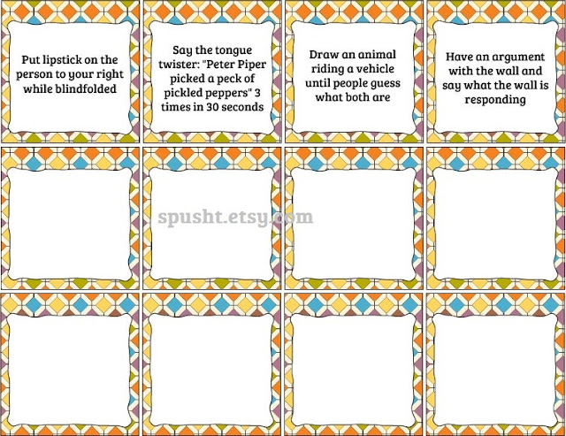 Spusht: Pass The Parcel Game | Passing The Parcel Game Forfeit Cards