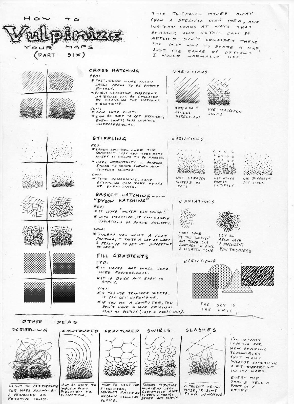 Map Drawing Tutorial 6: Shading and Hatching