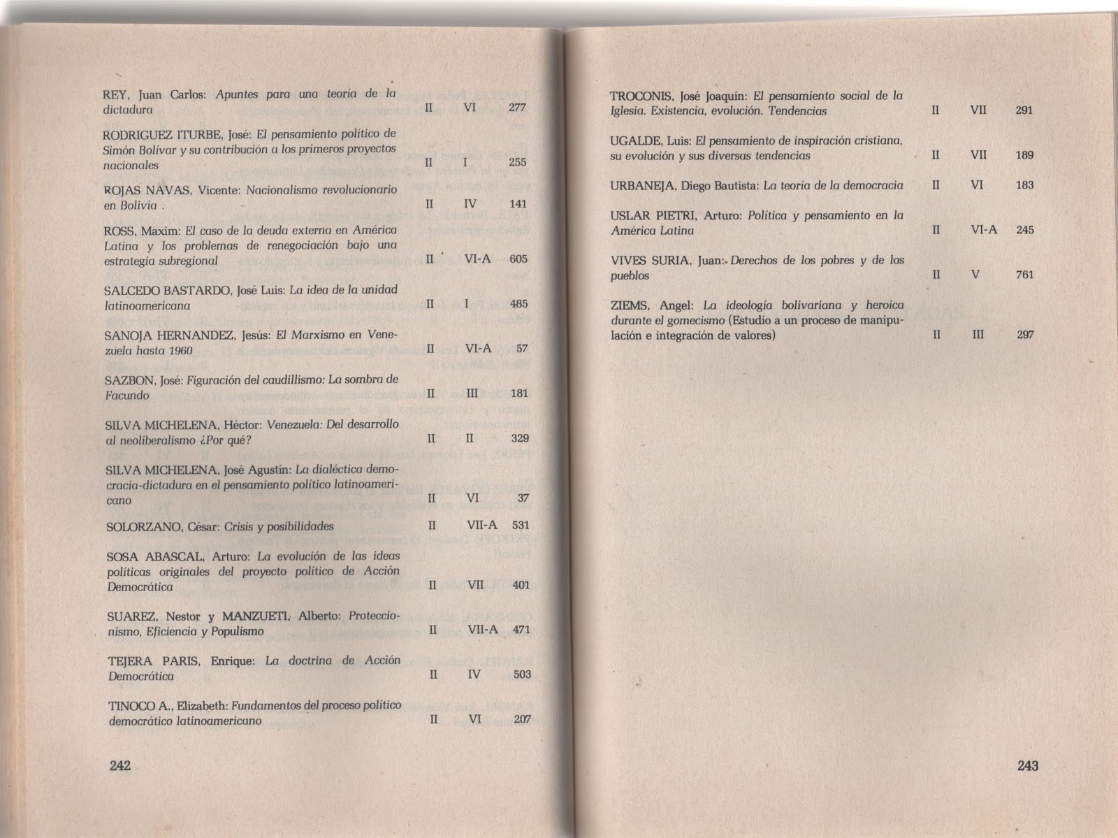 Victor M. Gruber F.: PENSAMIENTO POLÍTICO LATINOAMERICANO--(QUINTO)--1983-
