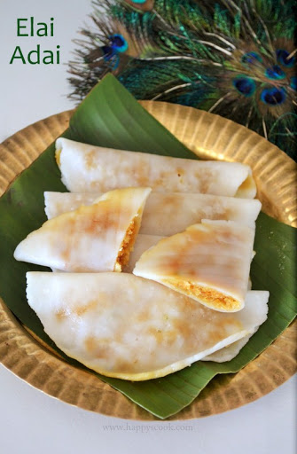 Ela Ada Recipe | Elai Adai | Elayappam | Elai Adai with sweet filling ...