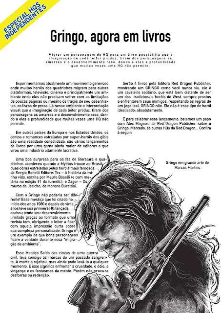 WILSON VIEIRA FUMETTI: GRINGO - VOLUME 1 - RED DRAGON PUBLISHER/BOOKS