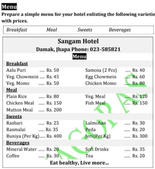 Free English guide writing class 10 for SEE students - BLOG SPOT