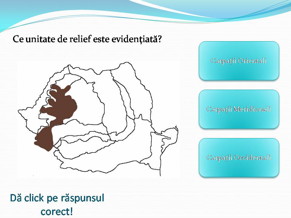 Relieful României-Joc interactiv