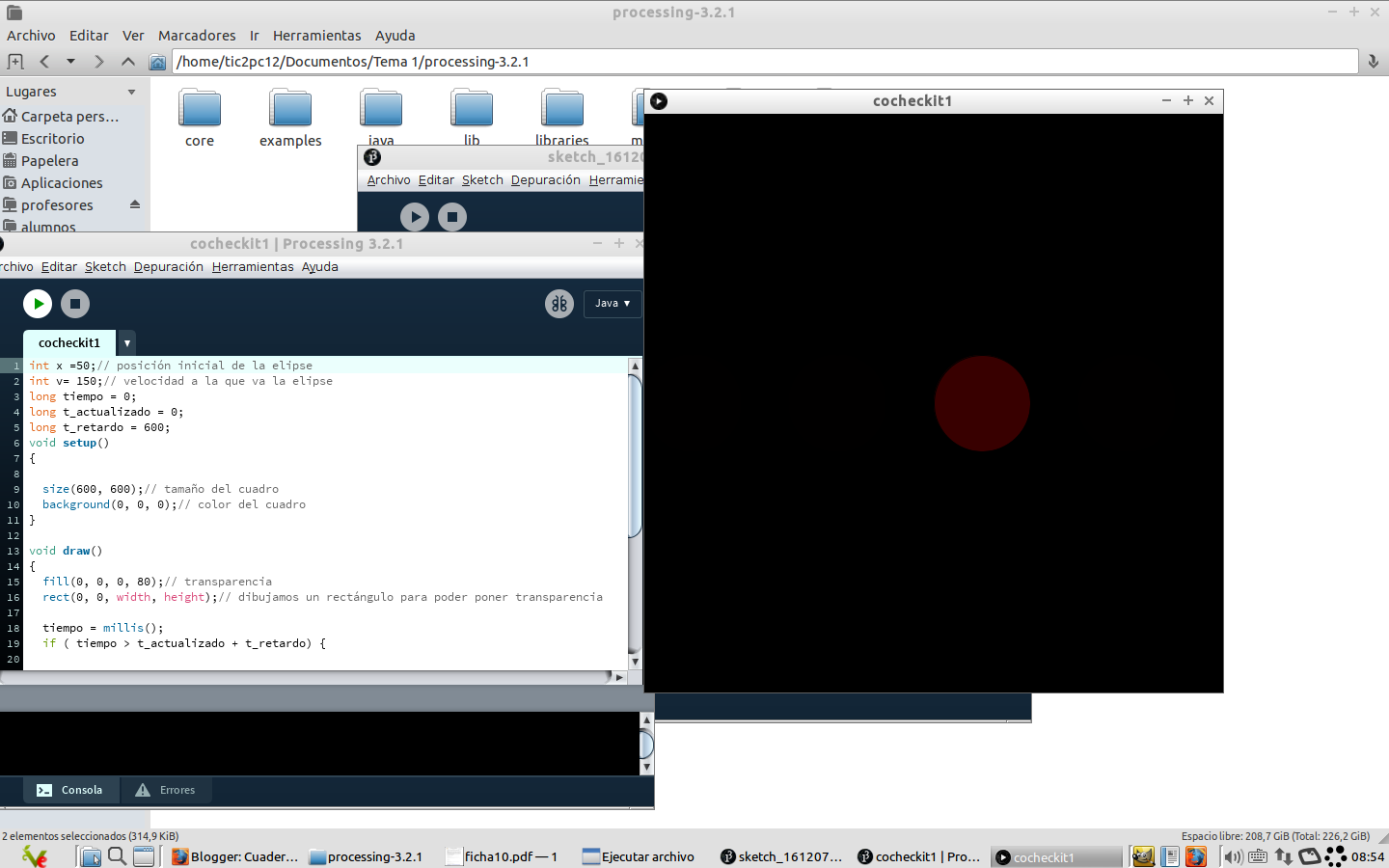 Cuaderno Informática: Ficha 10 Processing