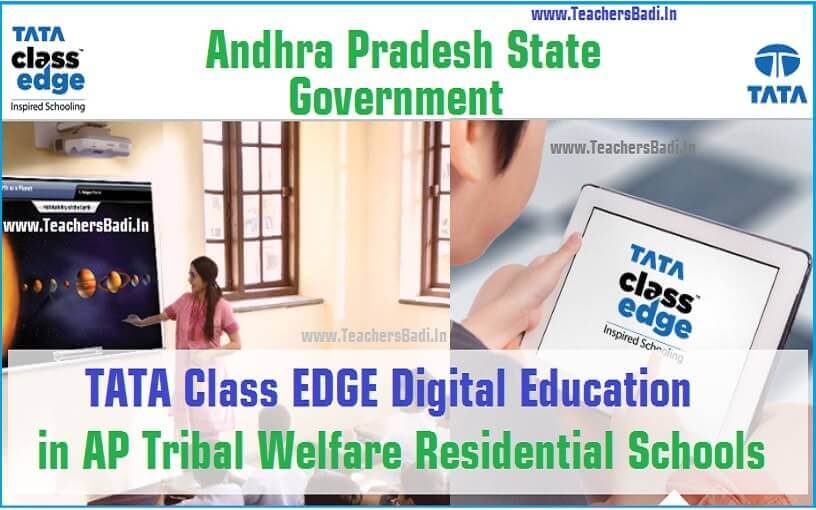TATA Class Edge Digital Education in AP Tribal Welfare Residential Schools