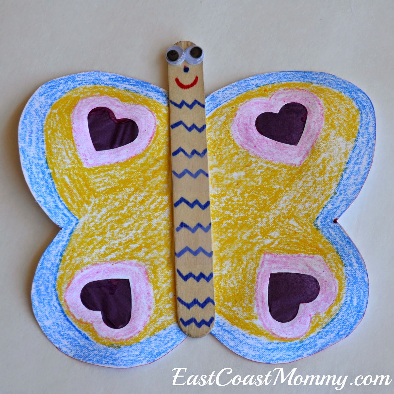 East Coast Mommy: Number Crafts {Number TWO}... Butterfly and Fish Crafts