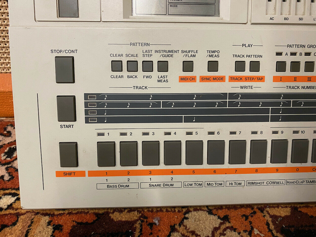 MATRIXSYNTH: Vintage Roland TR-707 Drum Machine SN 589011 w/ Docs