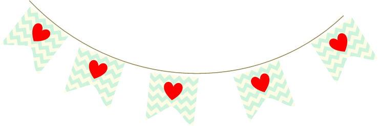 El Baúl de la Mary ♥: Desafío Love Craft Junio: Banderines