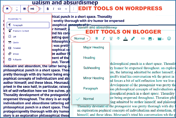 Using H tags on posts to improve blog seo, readability