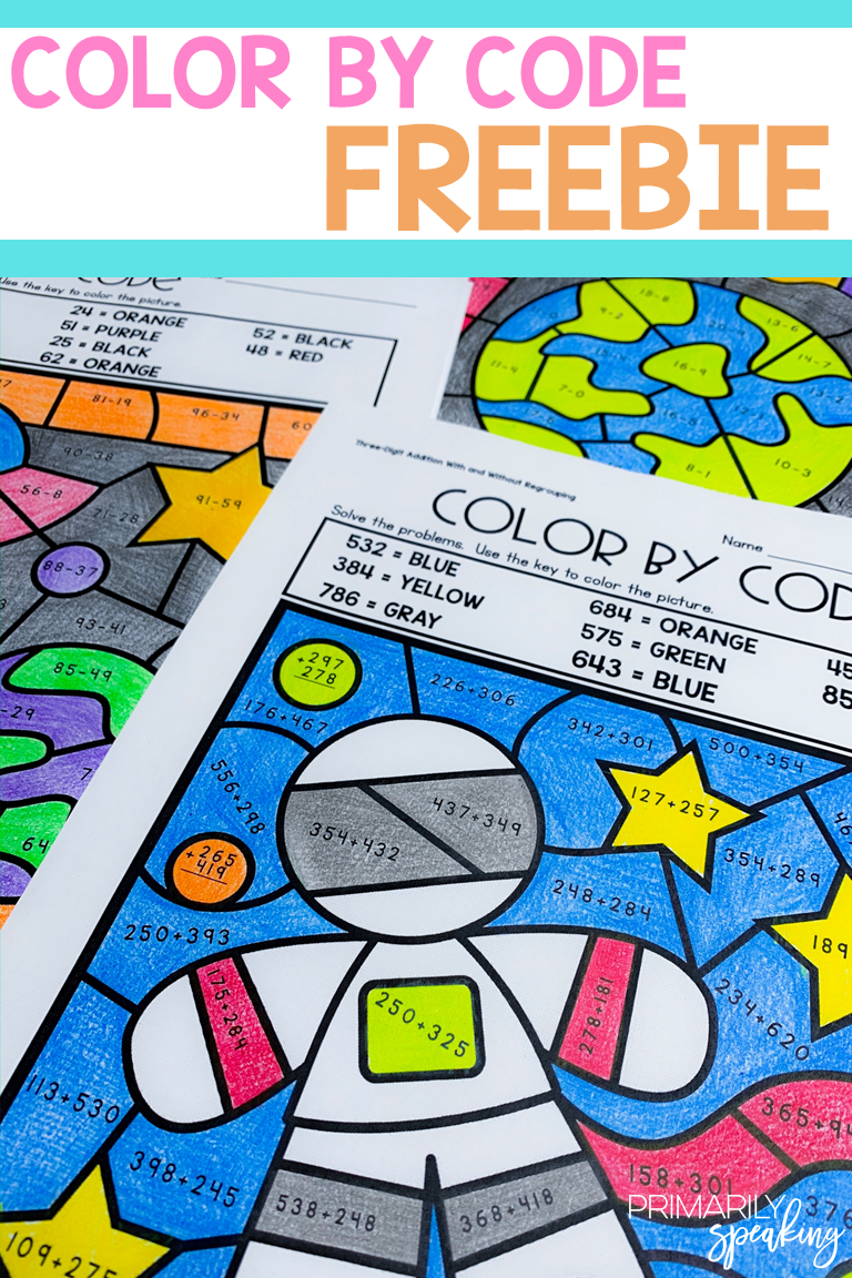 Color by Code | Primarily Speaking