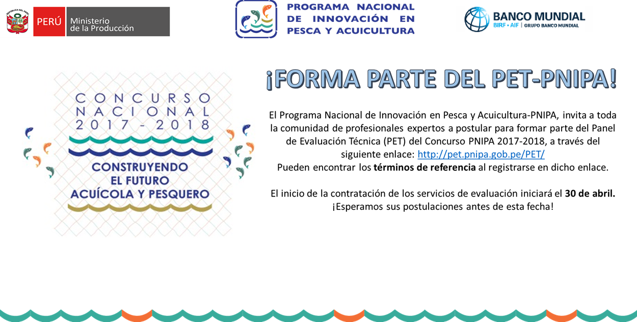 INGENIERIA PESQUERA Y ACUICULTURA CDLIMA-CIP: INVITACIÓN DEL PNIPA PARA ...