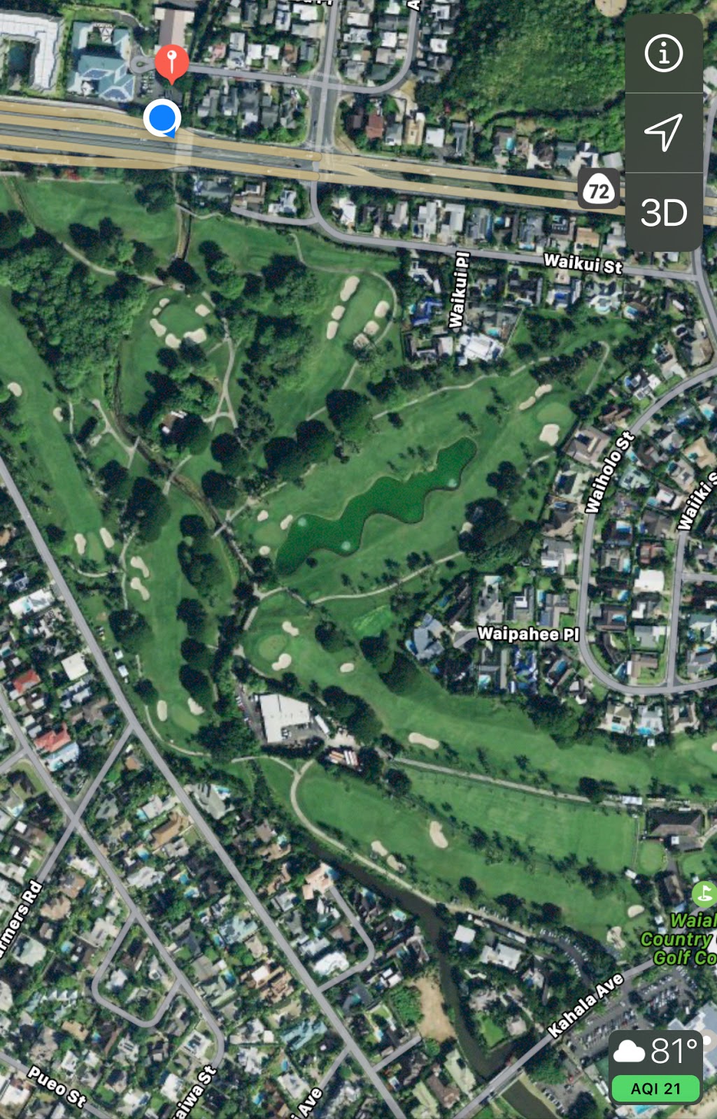 Waialae streams and a Kapakahi puzzle