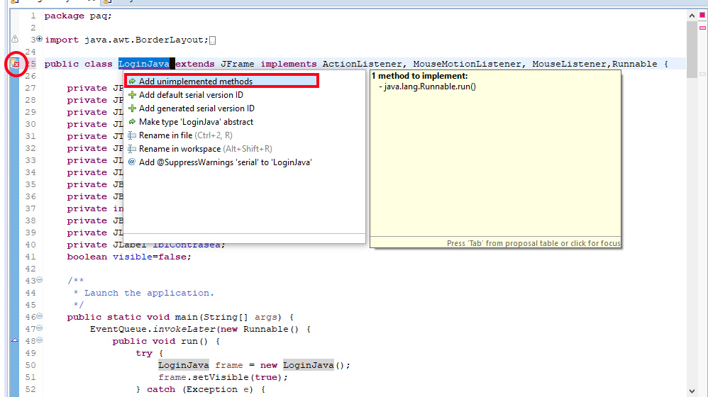 Carrusel de imágenes en java