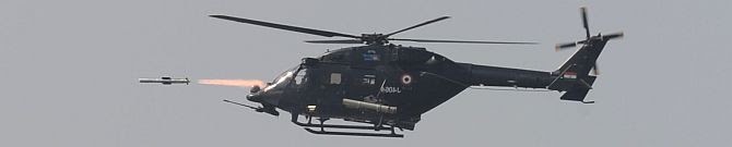 Four HELINA Anti-Tank Missiles Successfully Launched From Rudra Attack ...