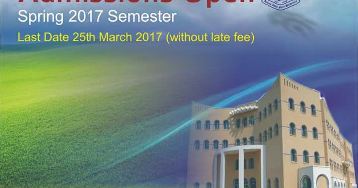 AIOU ADMISSIONS EXTENDED TILL 25 MARCH 2017 - Govt Emerson College ...