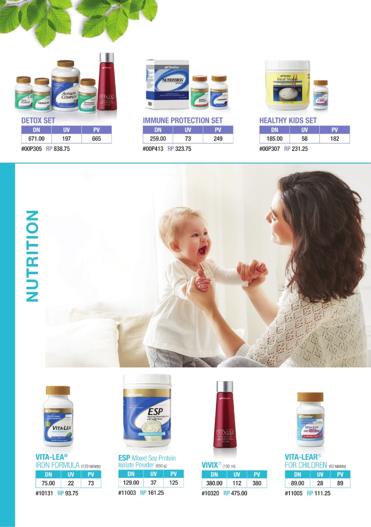 Senarai Harga Semua Produk Shaklee Bermula Mei 2019