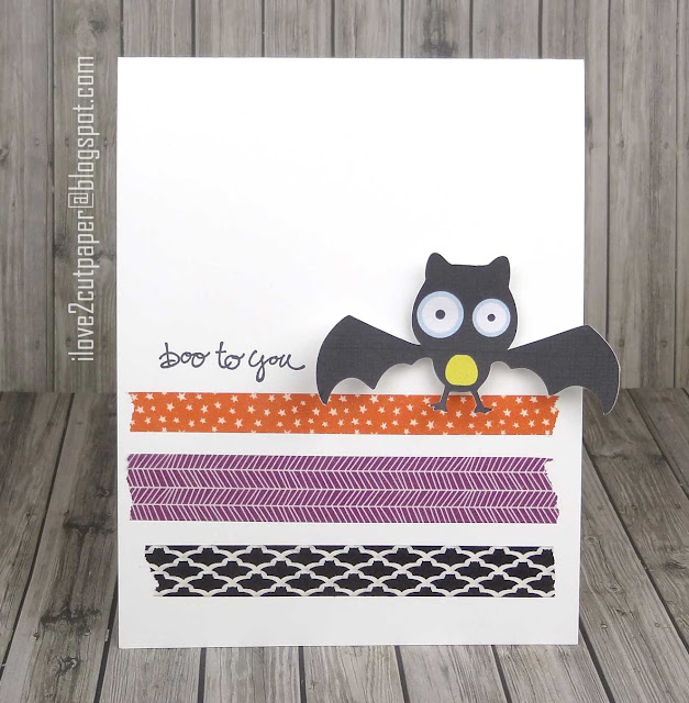 i love 2 cut paper: Boo to You - using a sketch
