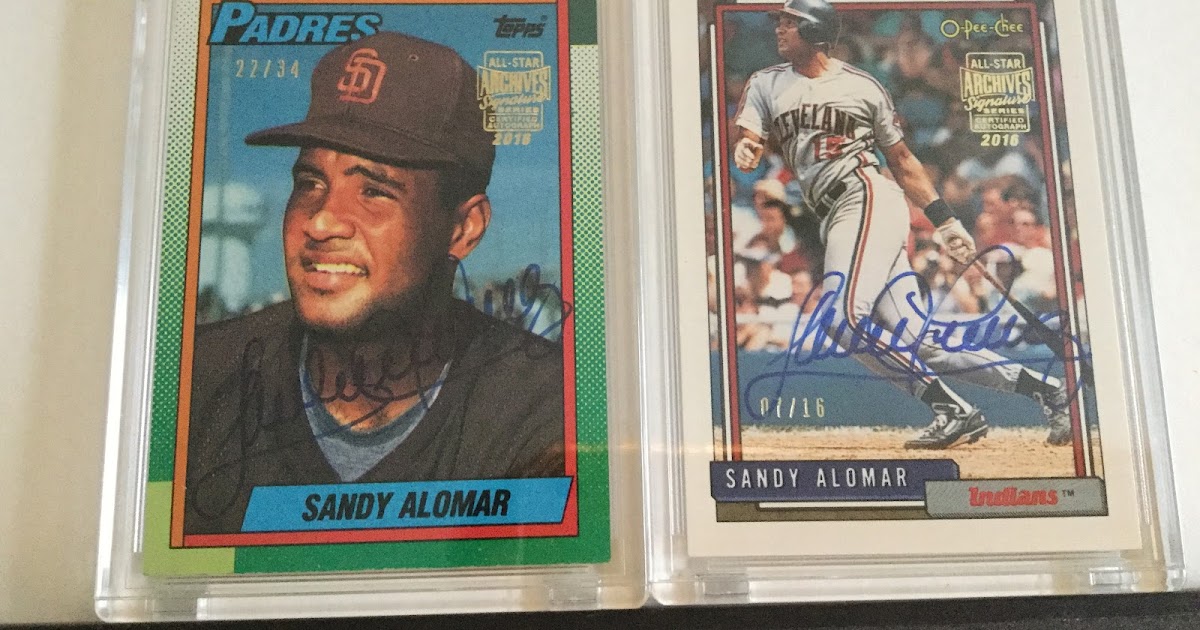 Sandy Alomar Jr. Card Collection: Mixed Bag of Archives Signatures