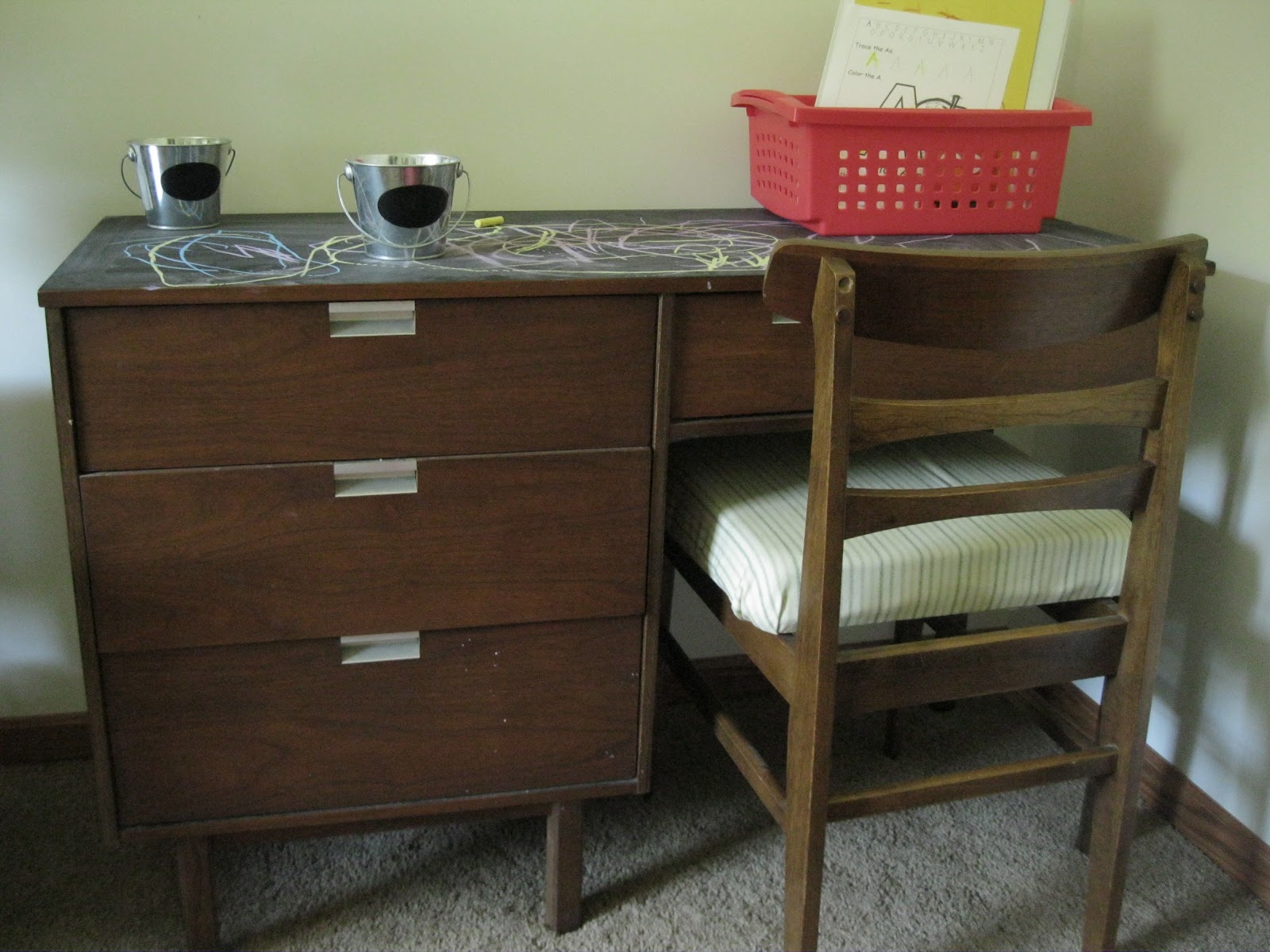 Monkey See, Monkey Do!: Chalkboard Topped Desk