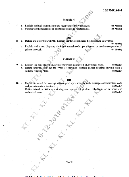 Visvesvaraya Technological University MCA. (CBCS) Fourth Semester 16 ...