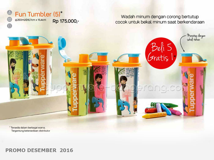 Fun Tumbler Promo Tupperware Desember 2016 - TangCity Tupperware