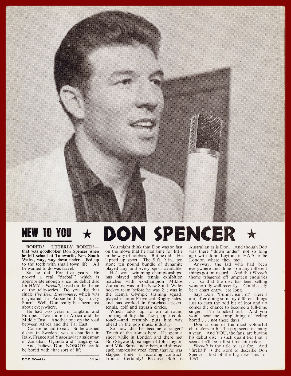 SIXTIES BEAT: Don Spencer