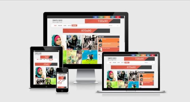 Simple Grid Responsive V2 Blogger Template | Nulled Clone Script