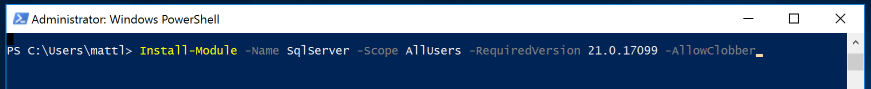 MatticusAU Blog: Installing SqlServer PowerShell module from ... MatticusAU Blog: Installing SqlServer PowerShell module from ...