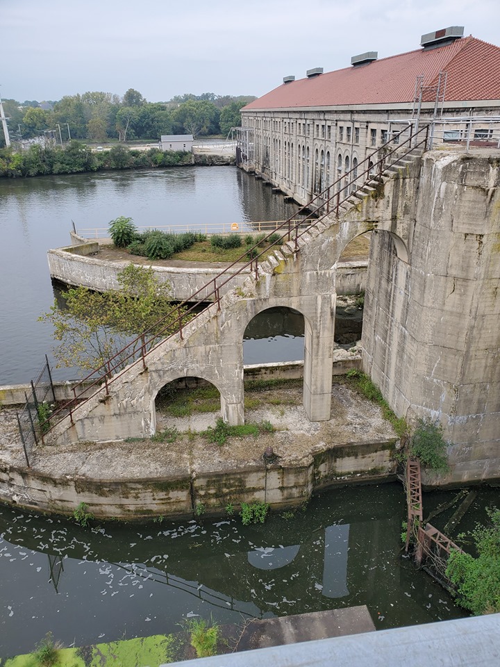 Industrial History: MWRD: Lockport Powerhouse Spillway and First Lock