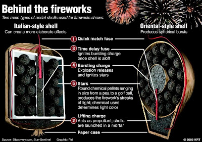 A school of fish: Anatomy of a firework