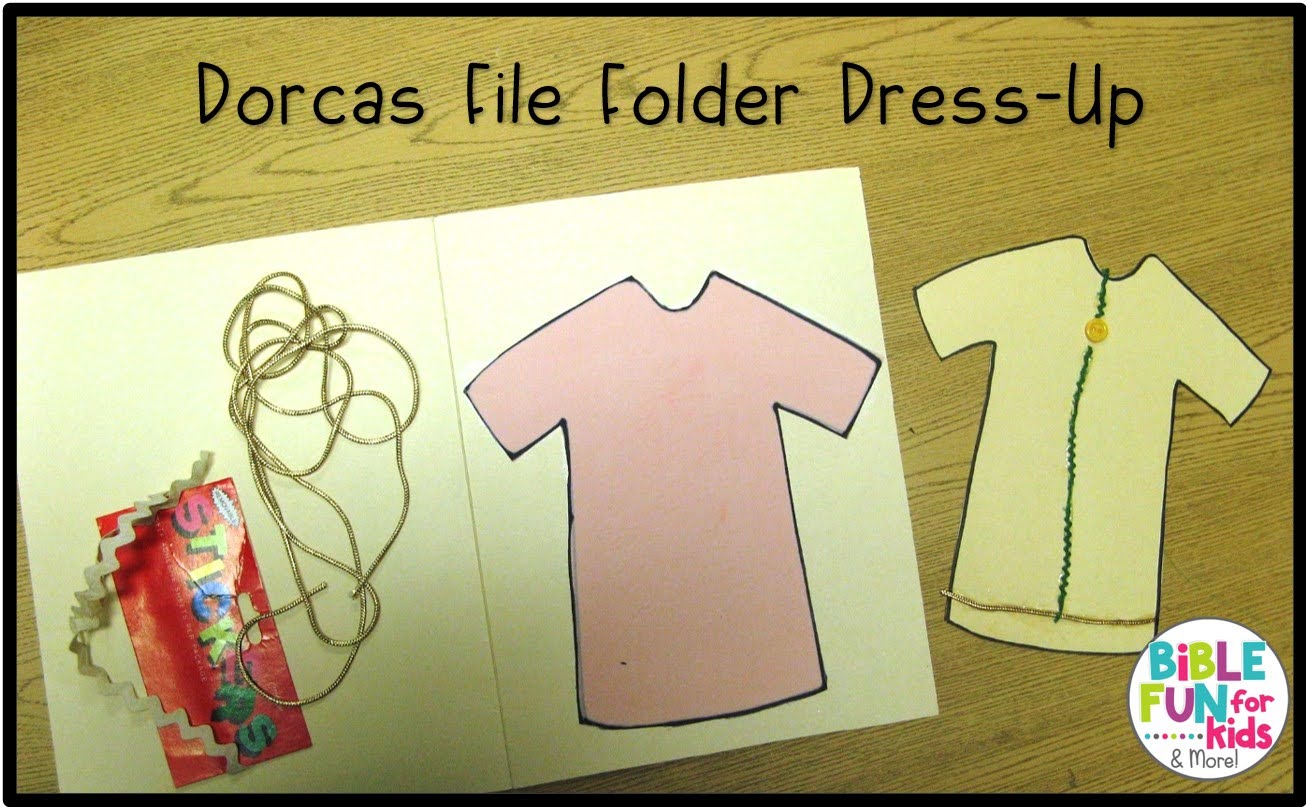 Dorcas File Folder Dress-Up | Bible Fun For Kids