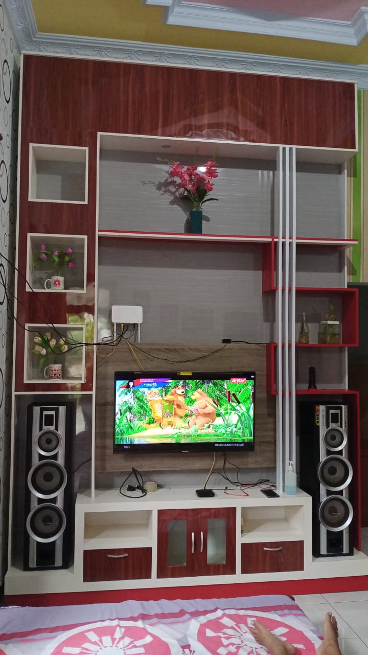 DESAIN INTERIOR RAK TV MINIMALIS MODERN 2021 - JASA ARSITEK PACITAN - MPE