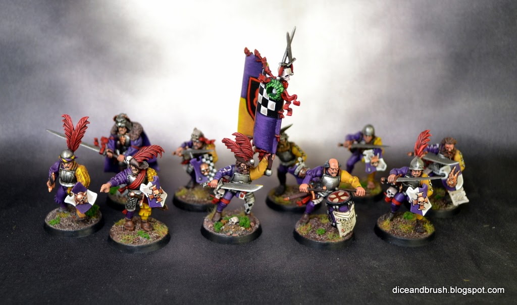 Dice and Brush: Miniature Monday: Freeguild Guard and Demigryph Knights