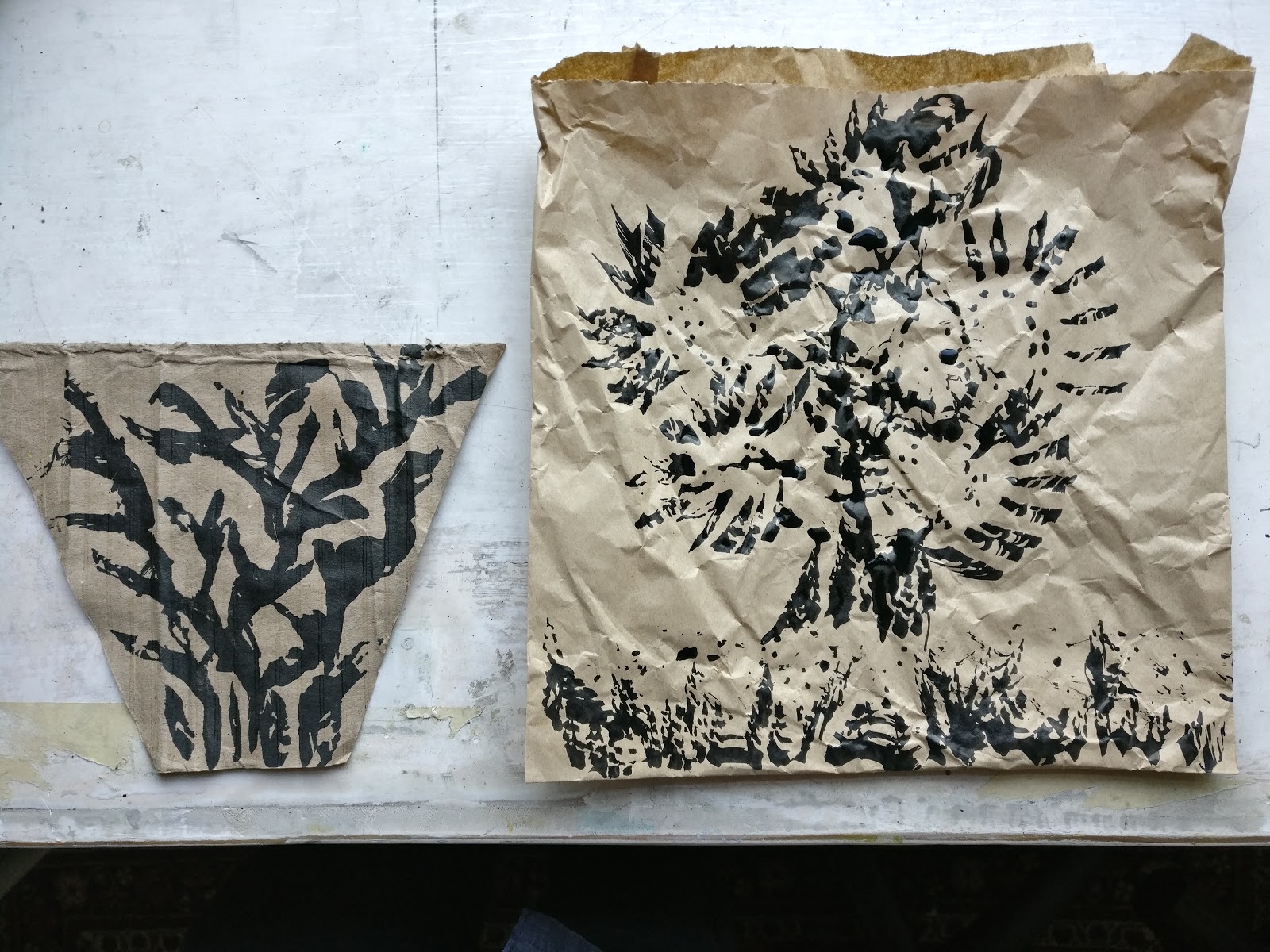 margaret-cooter: Natural mark-making