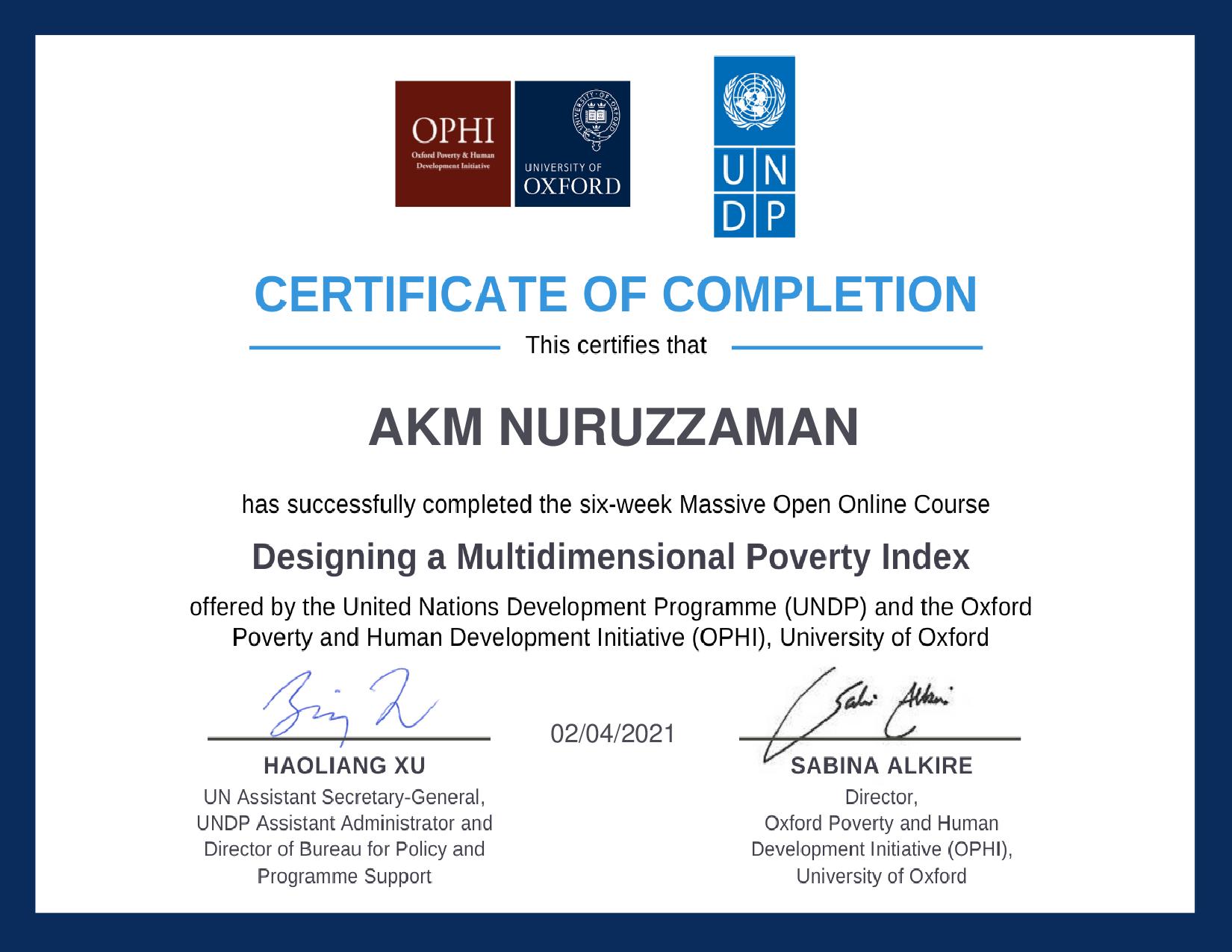 Designing a Multidimensional Poverty Index